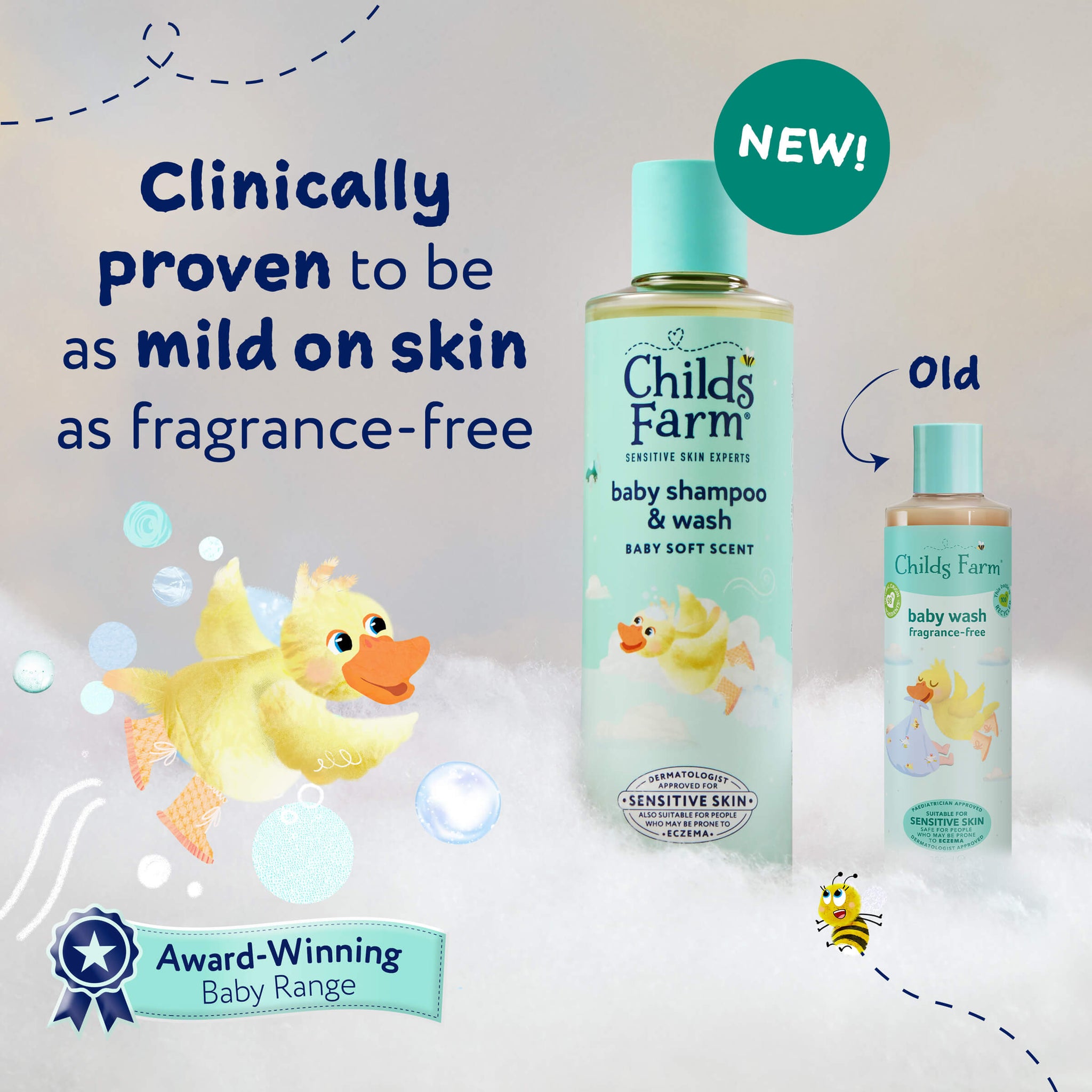 Childs Farm Fragrance-Free Baby Shampoo - Gentle Cleansing for Newborns ...