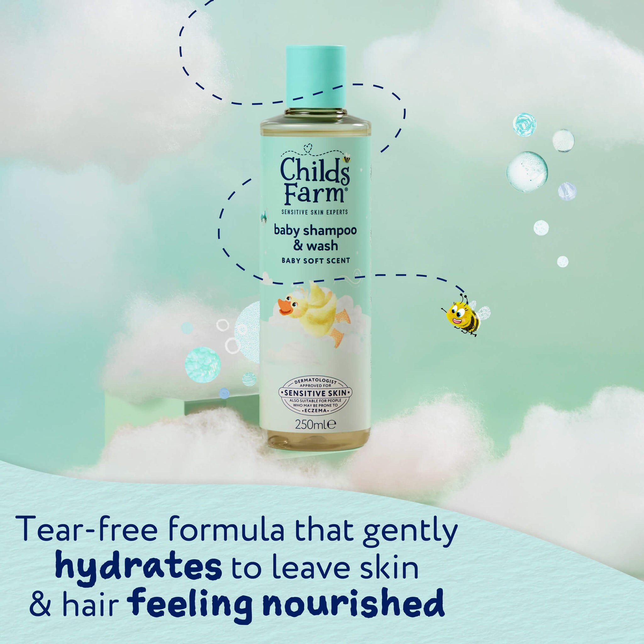 Childs Farm Fragrance-Free Baby Shampoo - Gentle Cleansing for Newborns ...