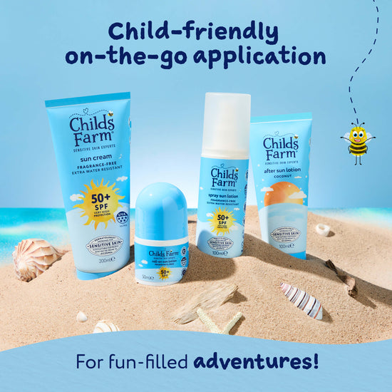 Childs Farm SPF 50+ Sunscreen Roll-On for Sensitive Skin - Fragrance ...