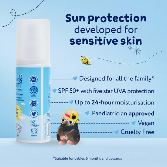 Childs Farm SPF 50+ Sunscreen Roll-On for Sensitive Skin - Fragrance ...